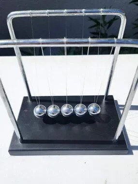 Lakeshore | Toys | Large Newtons Cradle Balance Pendulum Physics 5 ...